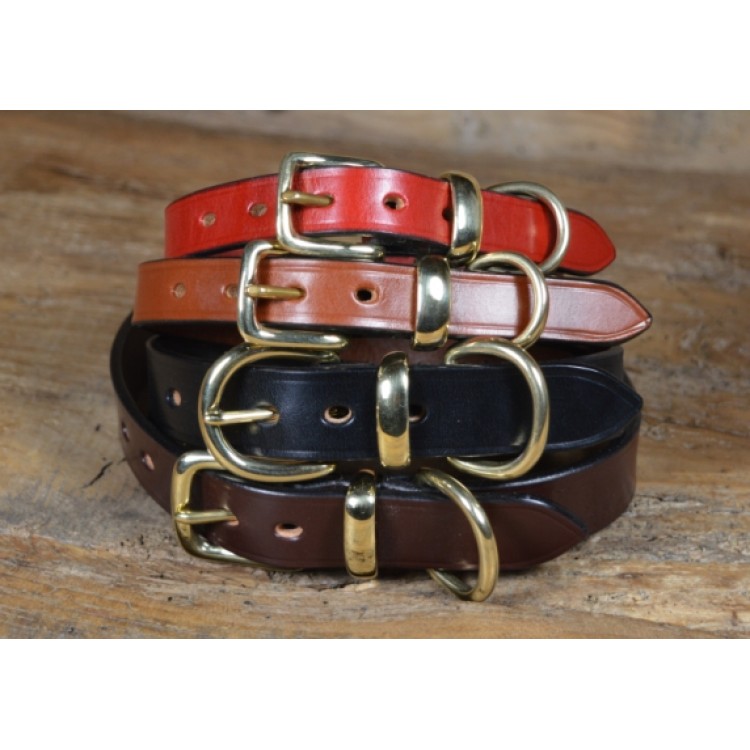 Bridle Leather Dog Collar